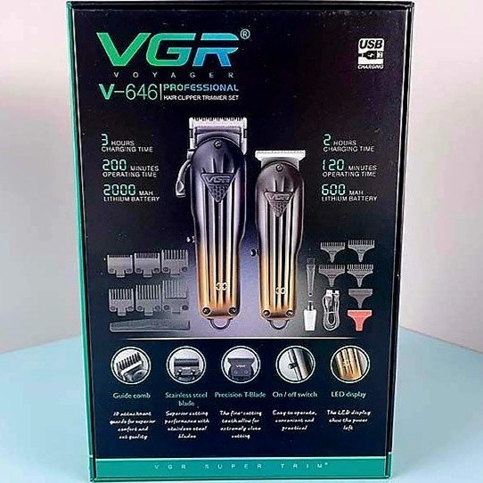 ست ماشین اصلاح وی جی ار مدل vgr v-646 - آپادانا شاپ